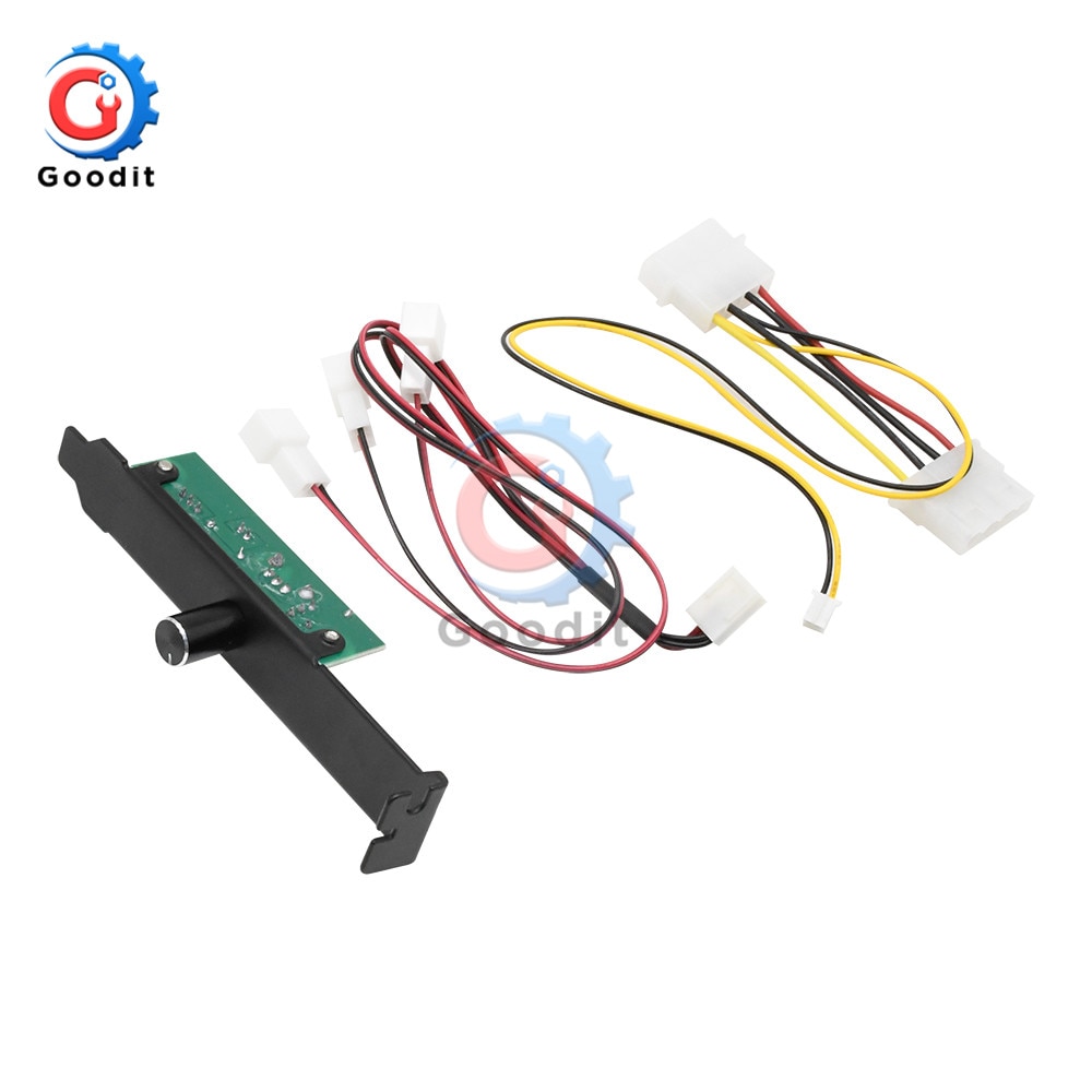 3 kanalen PC Cooler Cooling Fan Speed Controller v... – Vicedeal