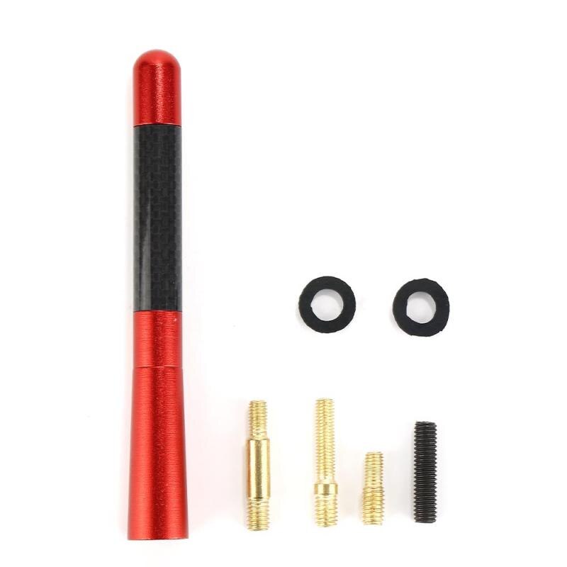 Aluminum Car Aerial 4.7" Screw-On Short Carbon Fib... – Grandado