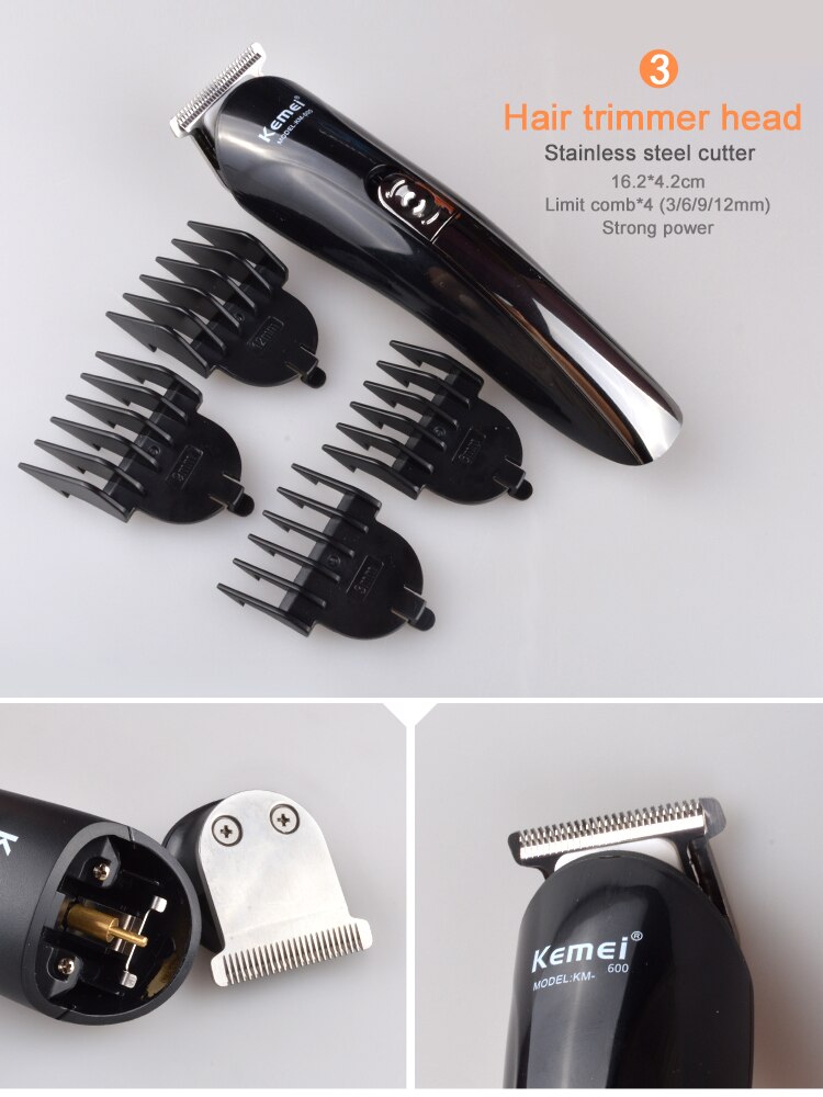 kemei hair clipper 6 in 1 Hair clipper Cordless ca... – Grandado