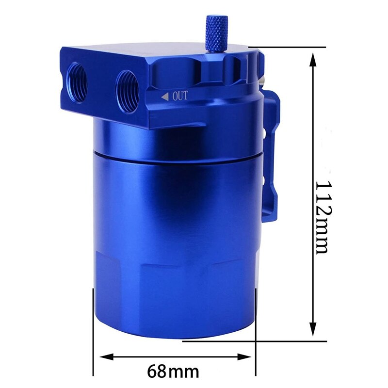Universal Aluminum Car Engine Oil Catch Can Tank P... – Grandado