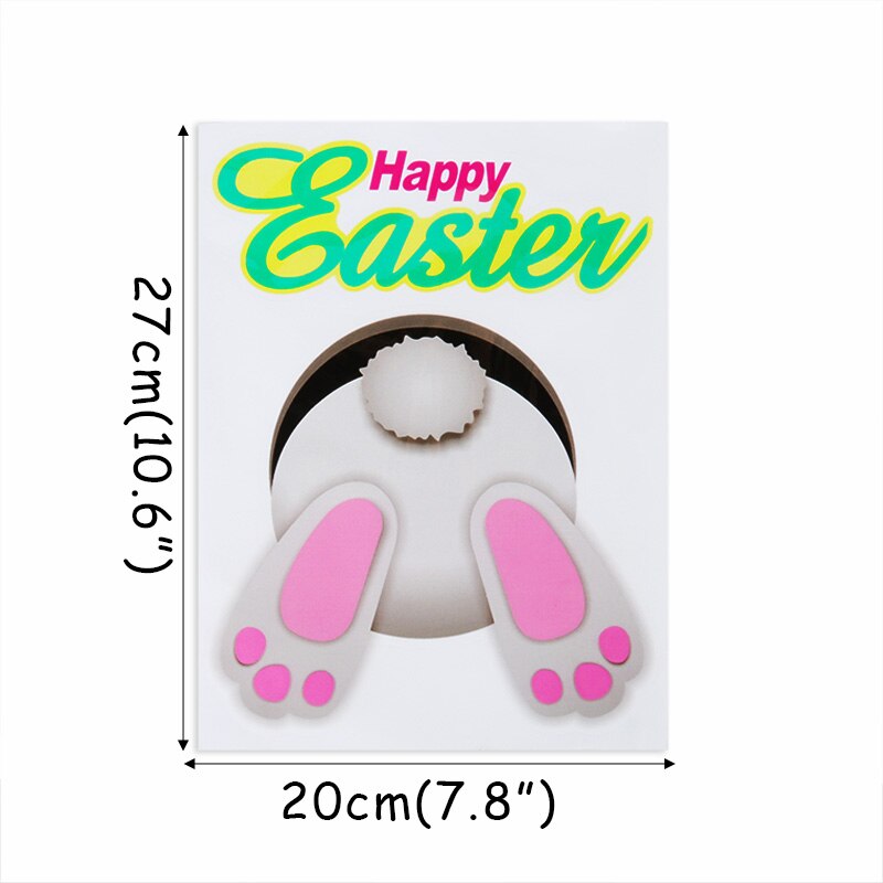 Easter Cartoon Children Bunny Chick Sticker Wall S... – Grandado