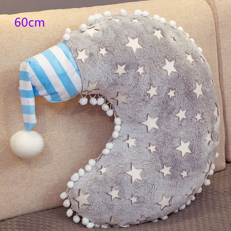 Luminous Star Cloud Moon Plush Pillow Stuffed Soft... – Grandado