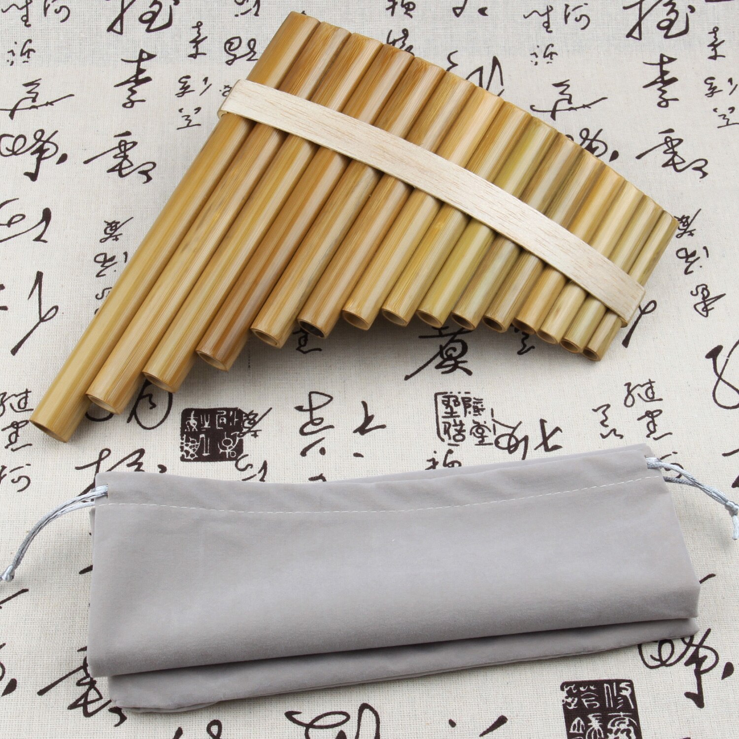 15 Pipes Pan Flute G Key Folk Musical Instruments ... – Grandado