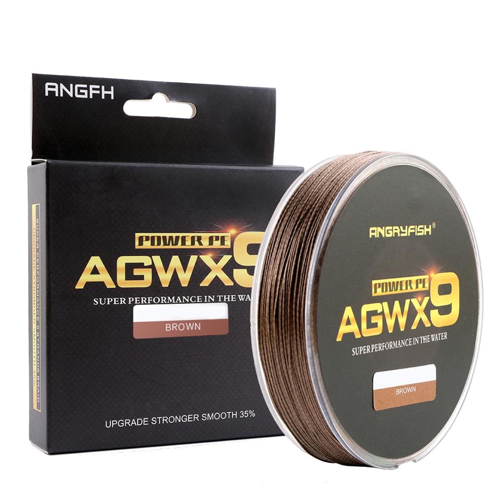 ANGRYFISH Diominate X9 PE Line 9 Strands Weaves Br... – Vicedeal