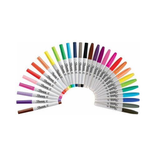 Sharpie Set Permanent Fine 30 pcs colorful Marker ... – Grandado