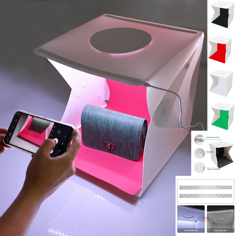 2 LED Folding Lightbox 30*30 Portable Photography ... – Vicedeal