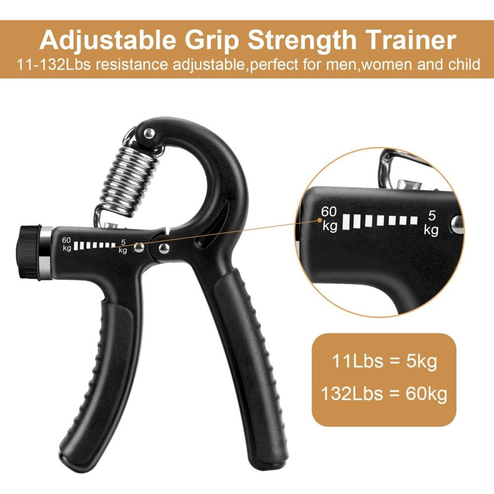 Adjustable Hand Grip Strengthener with Counting He... – Grandado