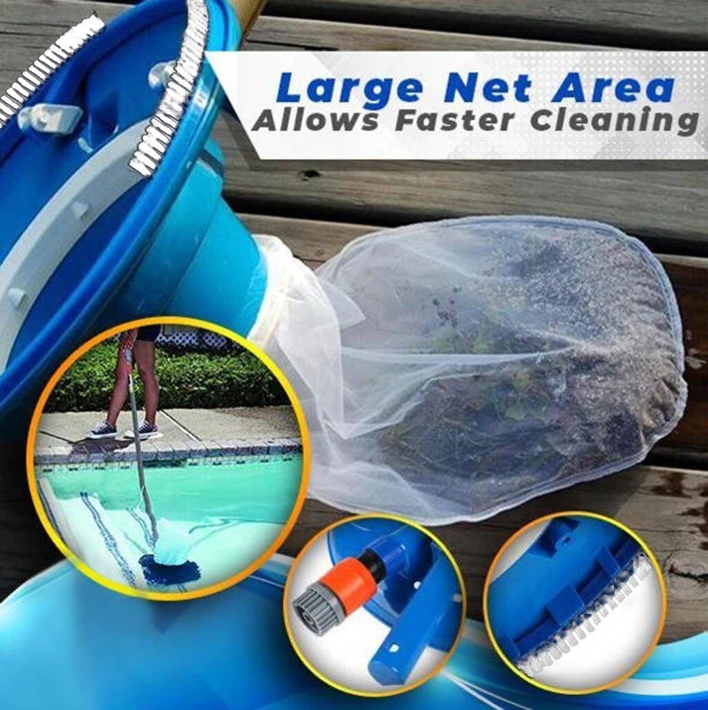 Swimming Pool Leaf Rake Mesh Skimmer Net Leaf Skim... – Vicedeal