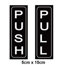 Push Pull Deur Verticale Stickers Teken 2 Pack 5x1... – Vicedeal