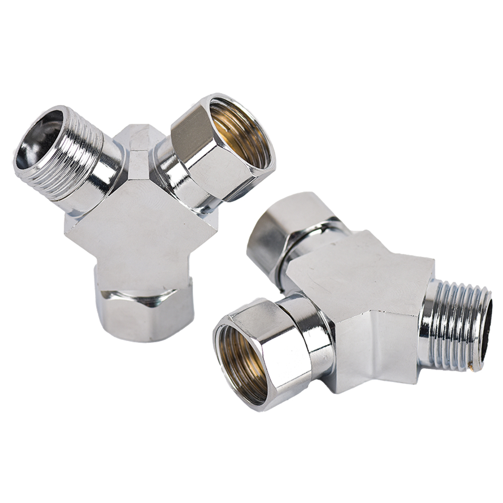 3-Way Electroplated Stainless Steel Shower Adapter... – Grandado