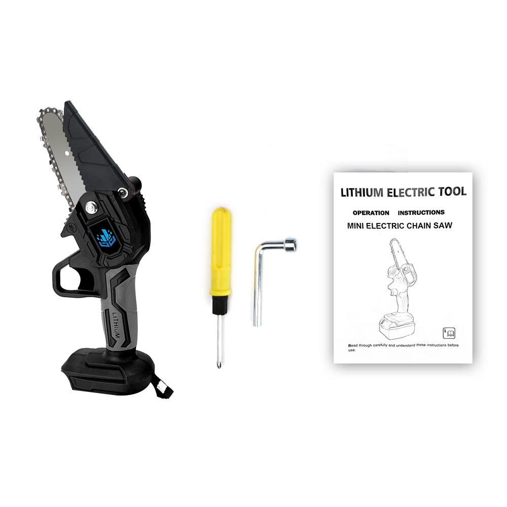 4 Inch 1000W Mini Elektrische Zaag 128Vf Lithium Kettingzaag Draagbare ...