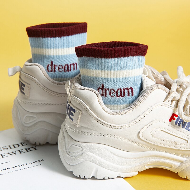Vrouwen Katoen Grappige Sokken Harajuku Socken Mod... – Grandado