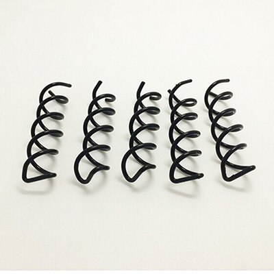 10pcs Black Metal Hair Styling Spiral Spin Screw P... – Grandado