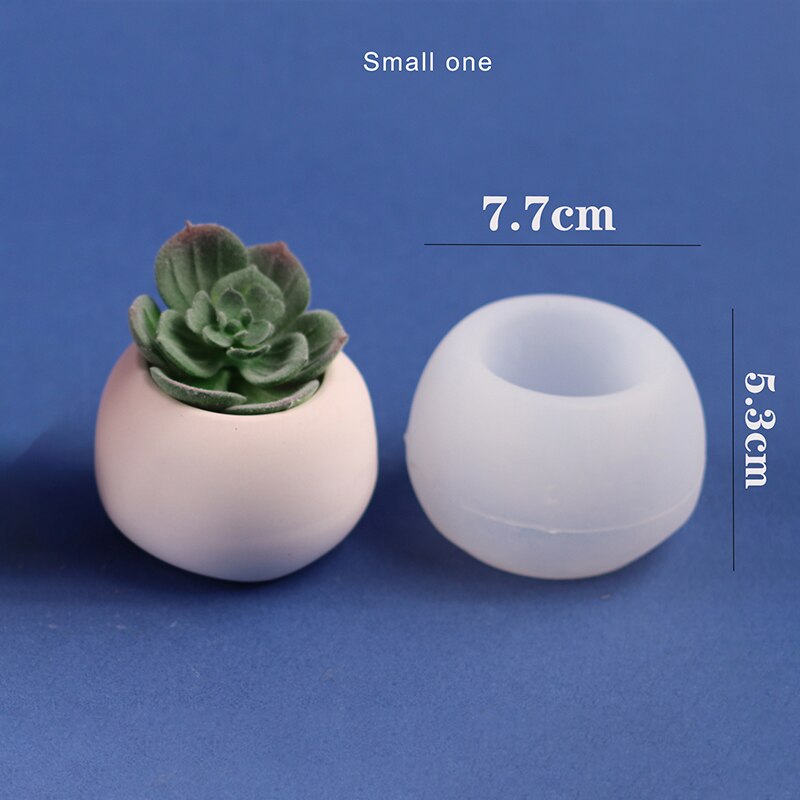 Round sphere Concrete Candle Jar Silicone Mold Cem... – Vicedeal