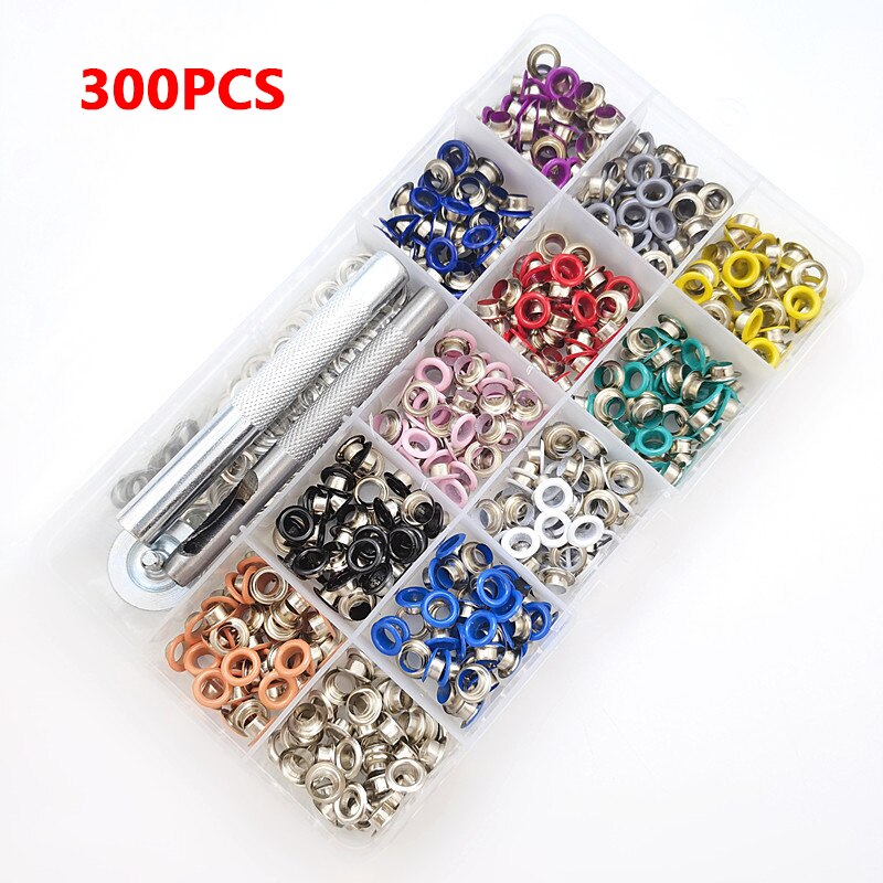 300/360/500/600Sets 5mm Grommet Rings Sets Punch E... – Grandado