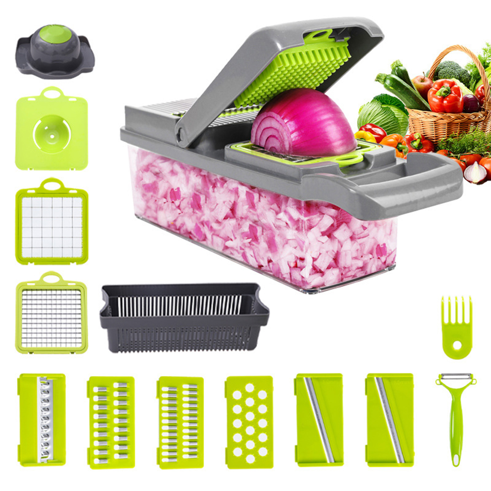 Multifunctional Vegetable Chopper Handle Food Grat... – Grandado