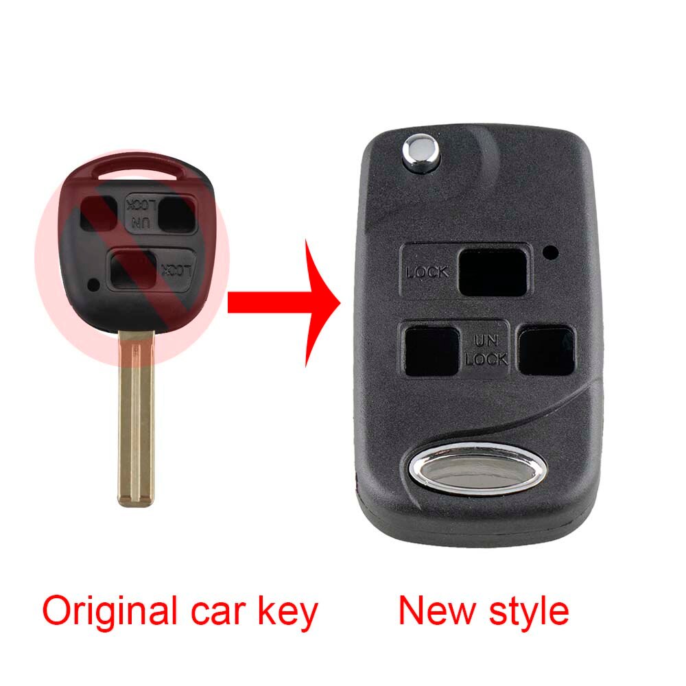 BHKEY 3 Tasten Remote Key Shell-Fall Für Lexus RX3... – Vicedeal