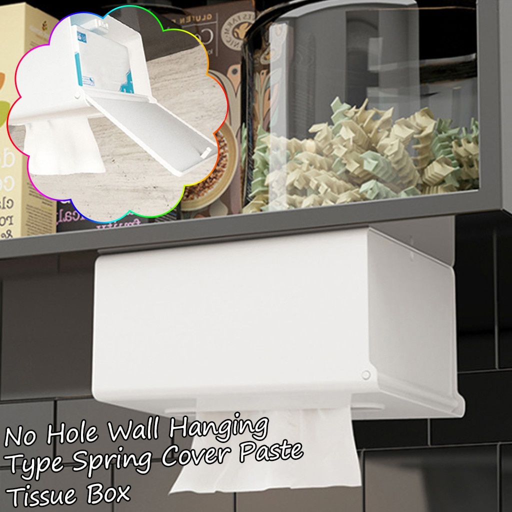 Wall Mount Tissue Holder, Adhesive Tissue Box Cove... – Grandado