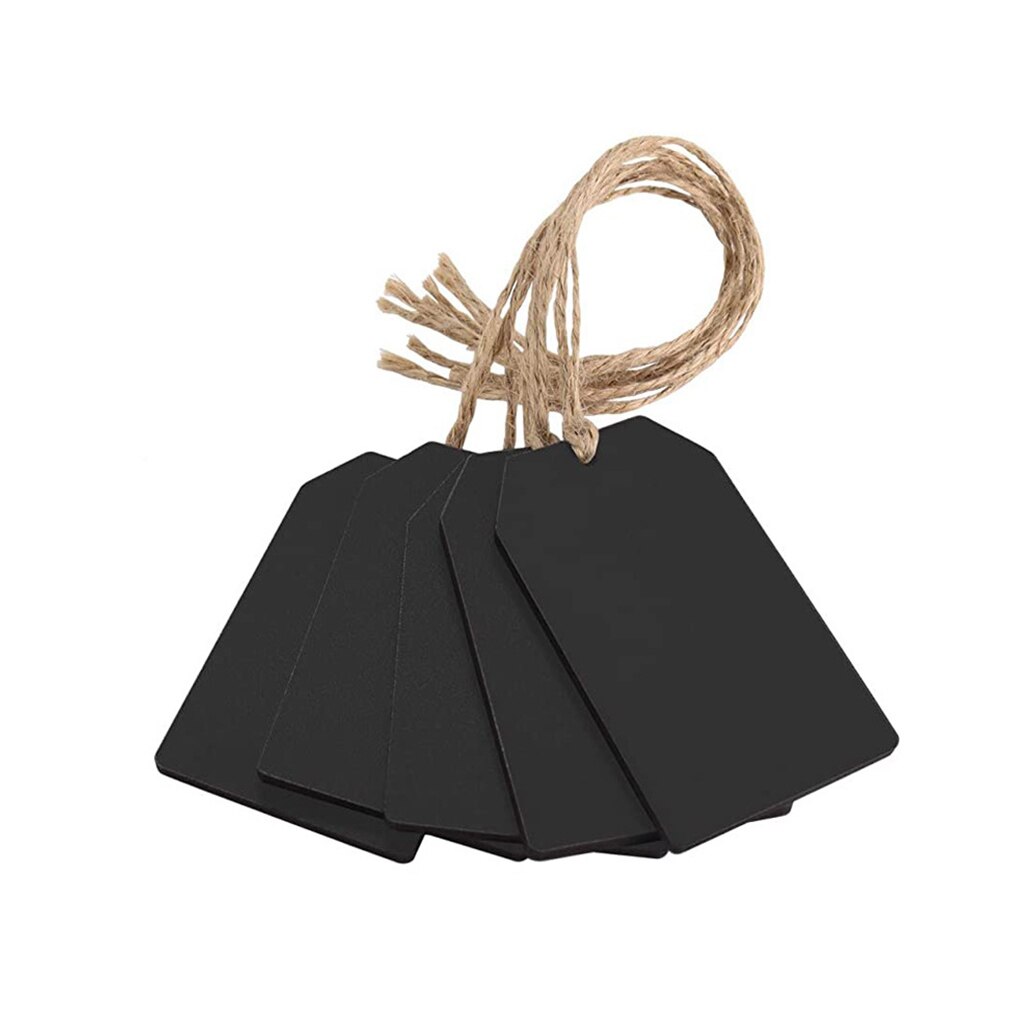 Set of 50 Black Slate Erasable Hanging Chalkboard ... – Grandado