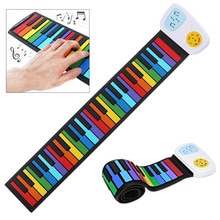 49 Keys Silicon Rainbow Color Flexible Hand Roll U... – Grandado