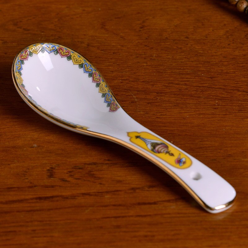 6 Stuks Chinese Kleine Soep Lepels Jingdezhen Kera... – Vicedeal