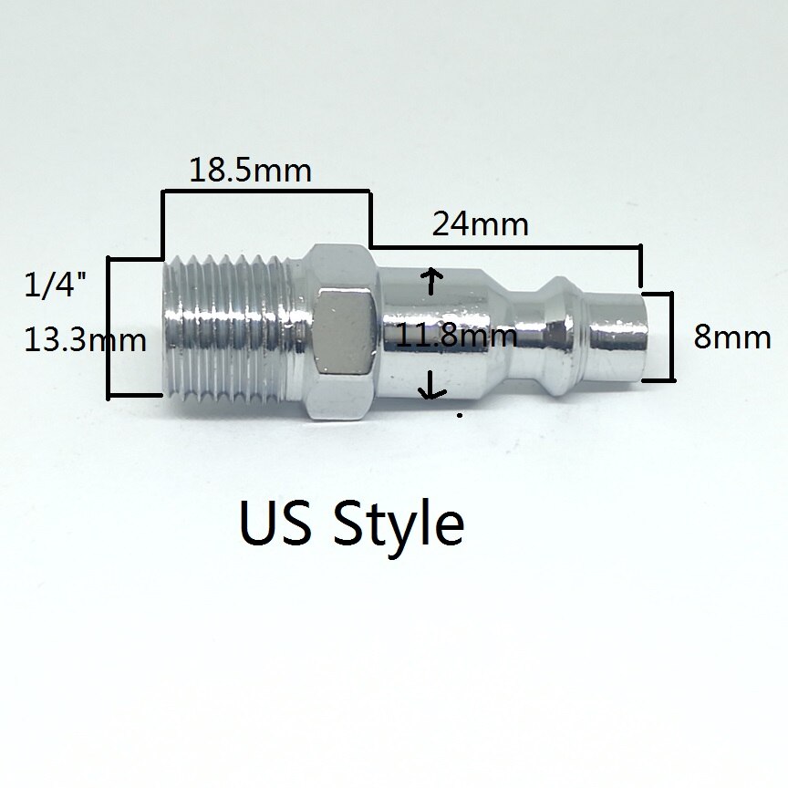 1 stk. 1/4 " udvendig gevind pneumatisk lynkobling... – Vicedeal