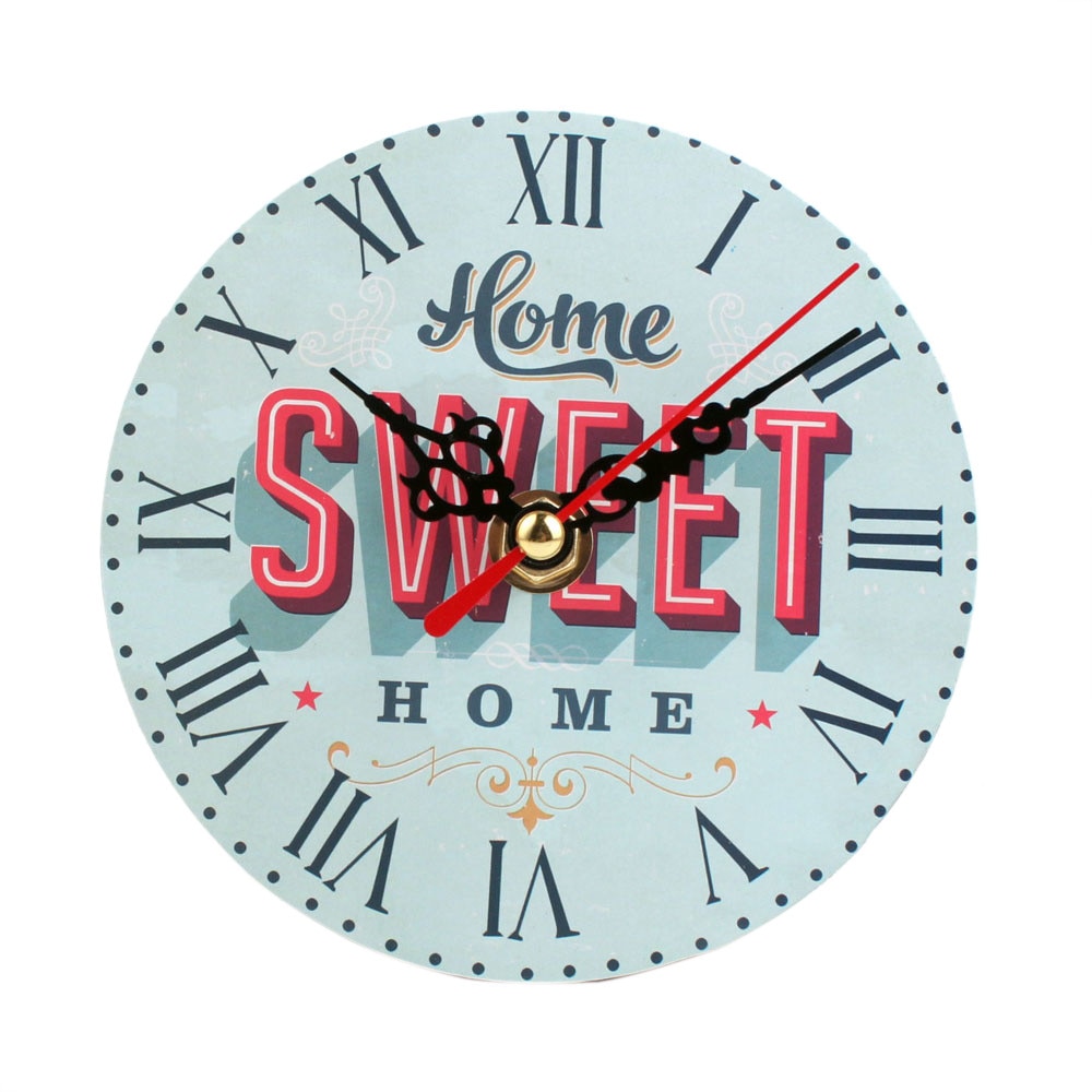 Wall Clock Wooden Pointer Vintage Style Silent Ant... – Vicedeal