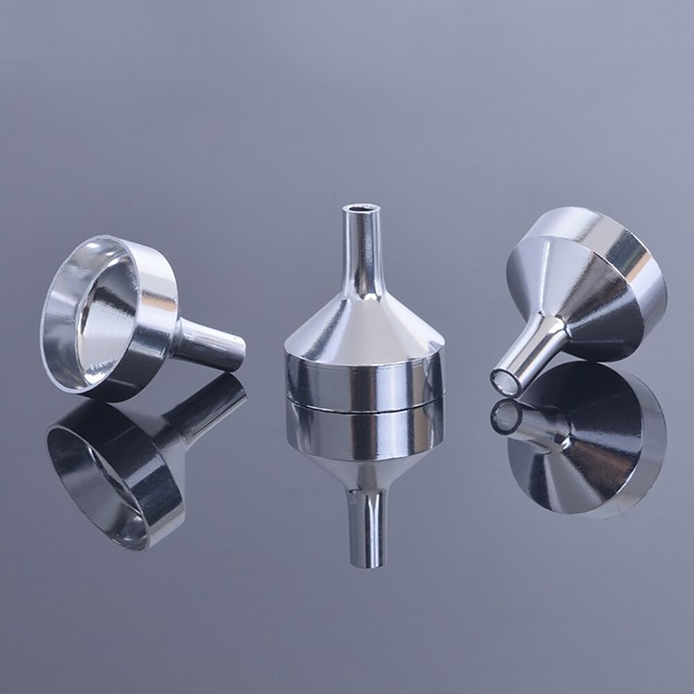 10 Pieces Mini Metal Silvery Funnels For Filling S... – Grandado