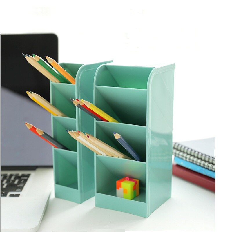 Multi-function 4 Grid Desktop Pen Holder Office Sc... – Vicedeal