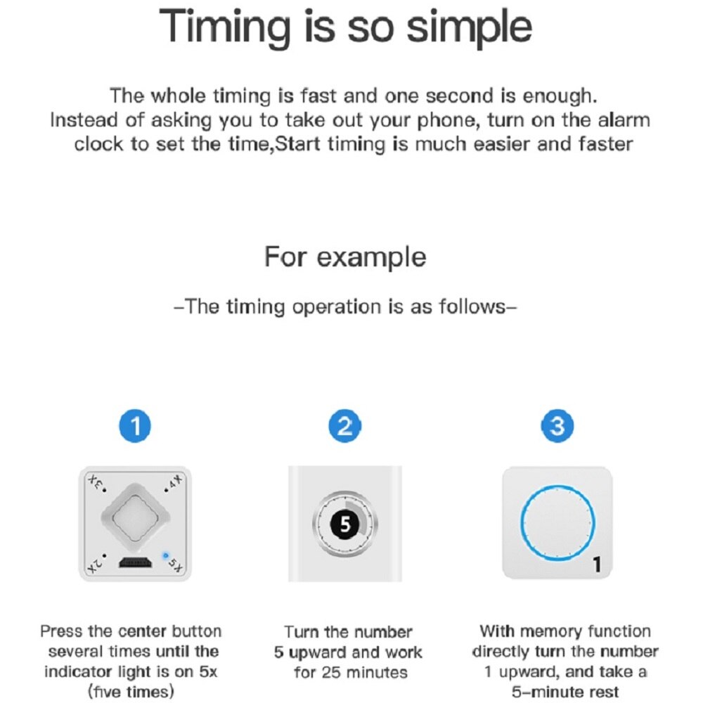 LLANO MINI Gadget USB Timer Small Square Digital L... – Grandado