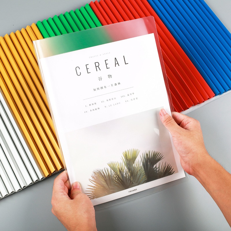 10pcs/set A4 File Folder Sliding Bar Binder Transp... – Vicedeal