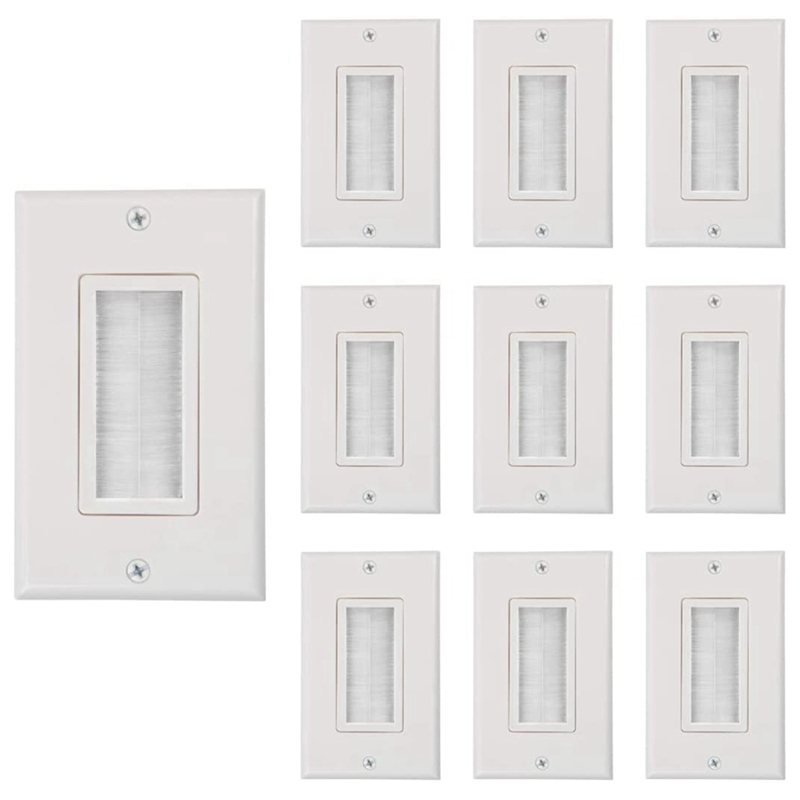 Brush Wall Plate,Decora Style, Cable Pass Through ... – Grandado