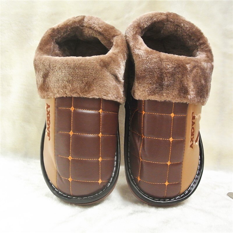 Mænd sko hjemmesko mænd læder hukommelse skum inde... – Grandado