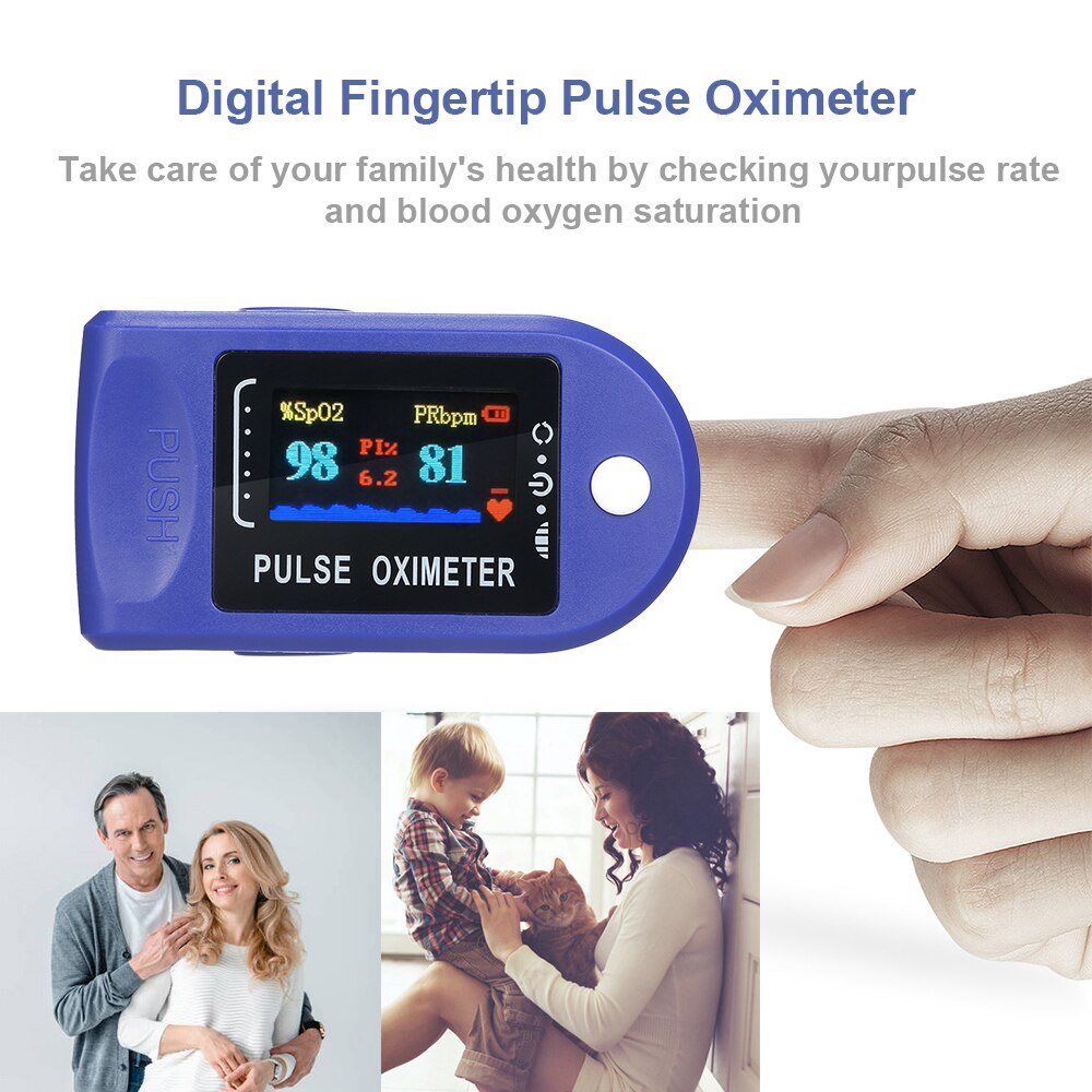 Digital Fingertip Pulse Oximeter LED Display Blood... – Grandado