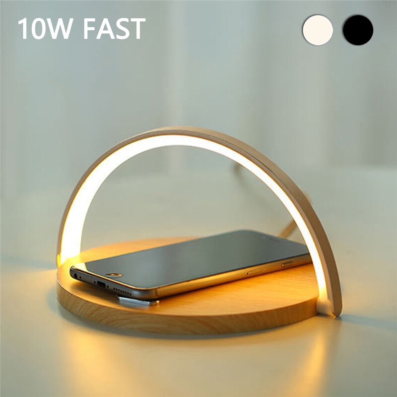 Qi Wireless Charger LED Table Lamp DC5V 10W USB Ch... – Vicedeal