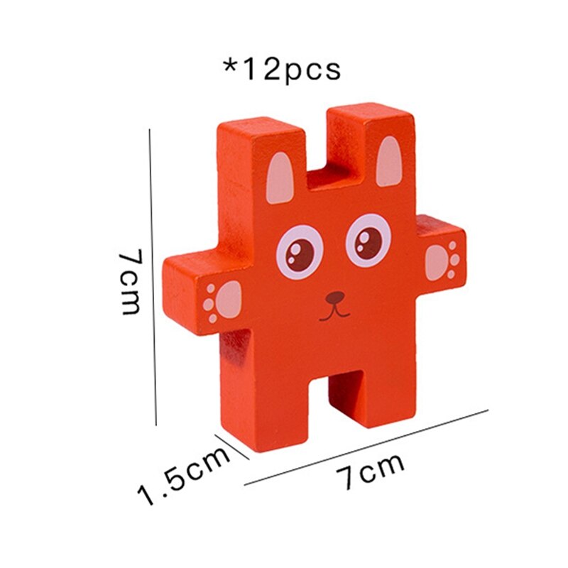 Children Wooden Animal Balance Blocks Board Games ... – Grandado