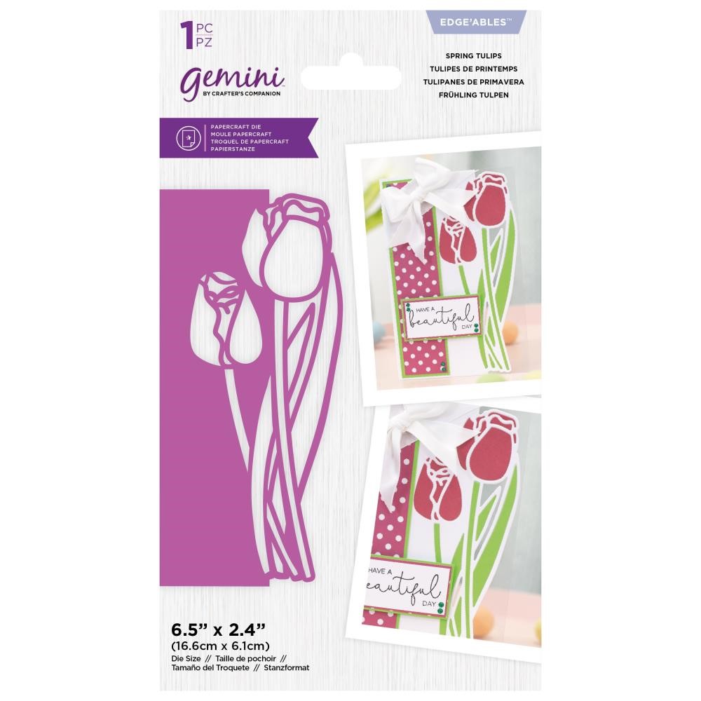 Spring Tulips Edgeable Dies Scrapbooking Metal Cut... – Grandado