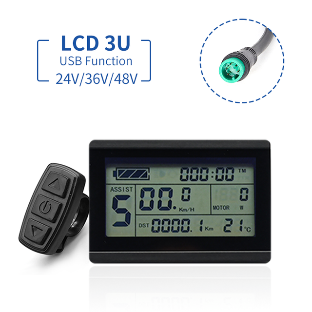 Kt LCD3/LCD3U Ebike Display 24V 36V 48V Elektrisch... – Vicedeal