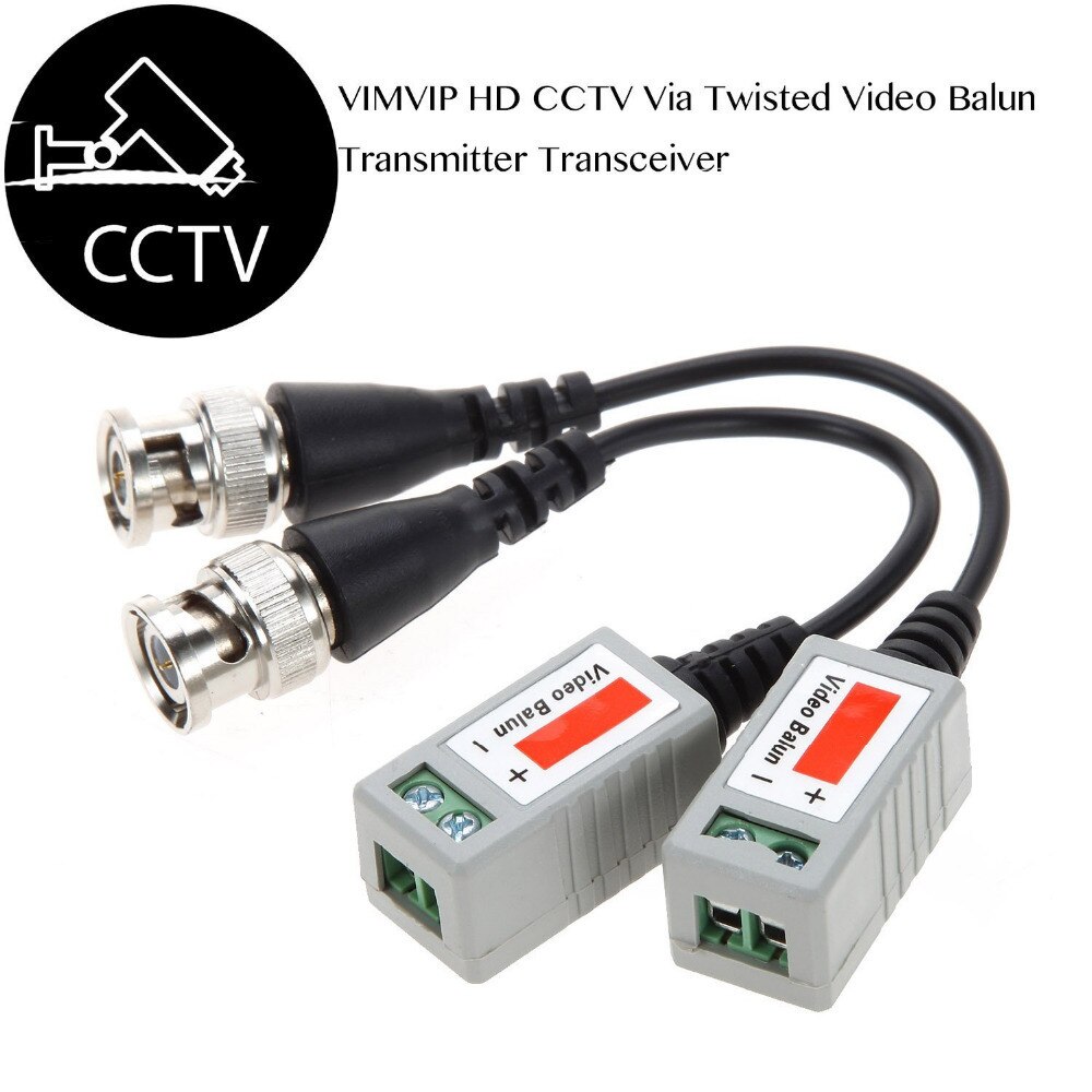 AHD/CVI/TVI Twisted BNC CCTV Video Balun passive T... – Grandado