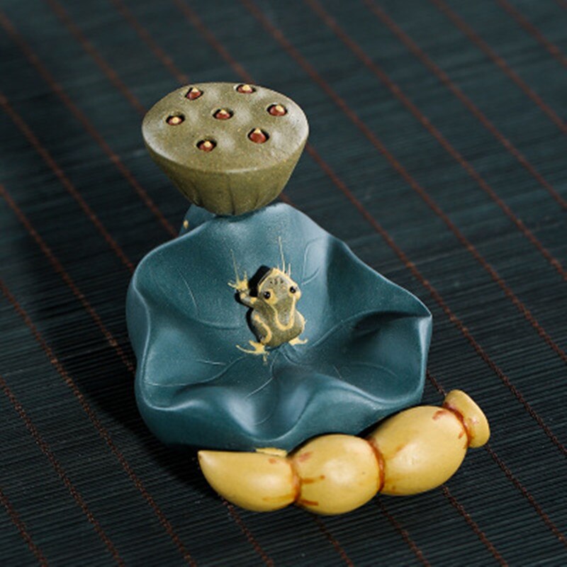 Yixing Purple Clay Lotus Root Frog Teapet ZiSha Ha... – Grandado
