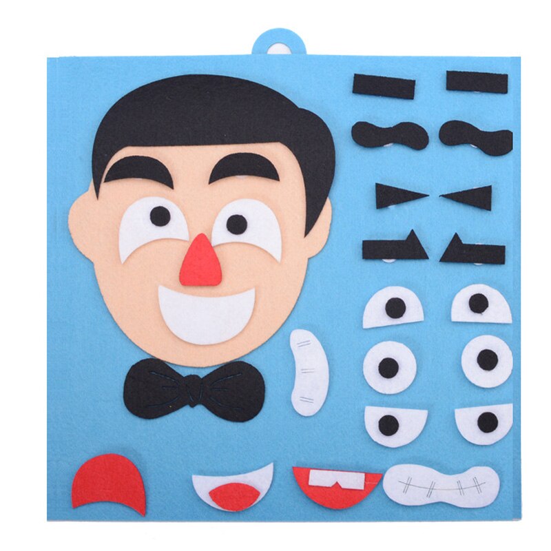 1Pcs Children Face Expression Puzzle Board Non-Wov... – Grandado