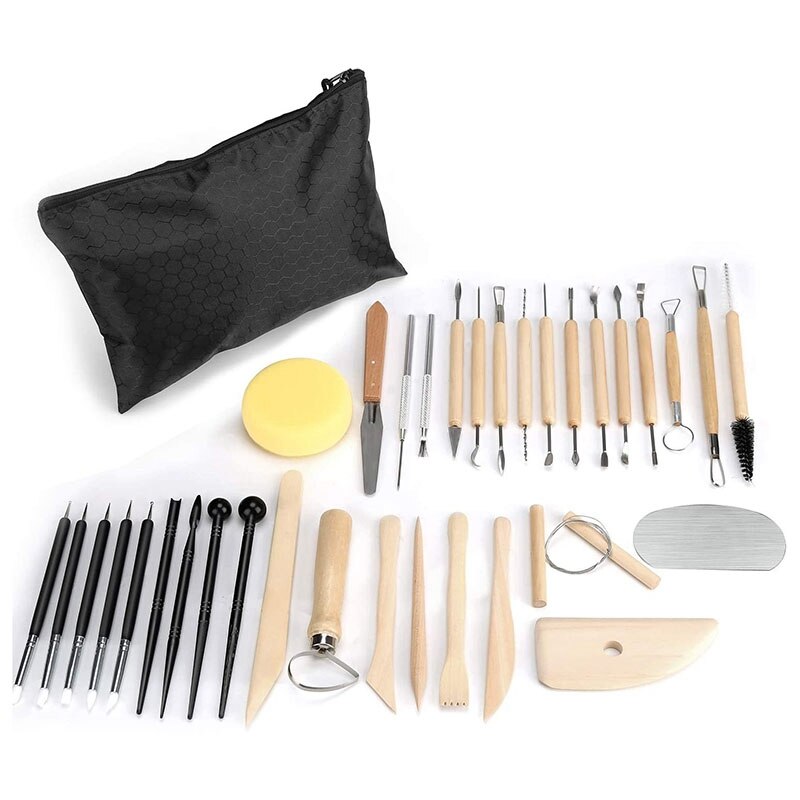 34PCS Clay Tools Pottery Sculpting Tool and Suppli... – Vicedeal