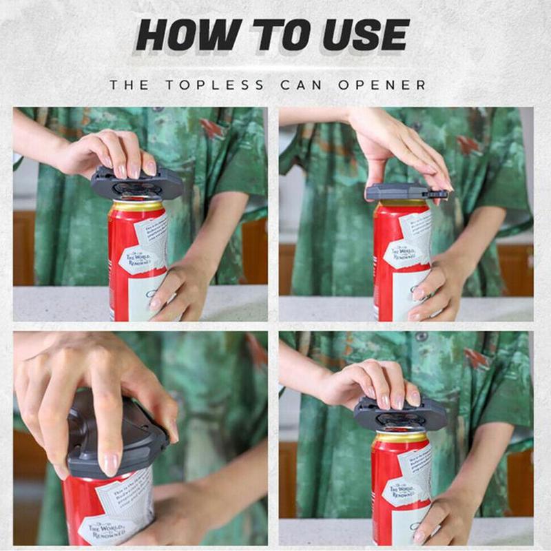 Topless Can Opener The Draft Top Bar Tool Safety E... – Grandado