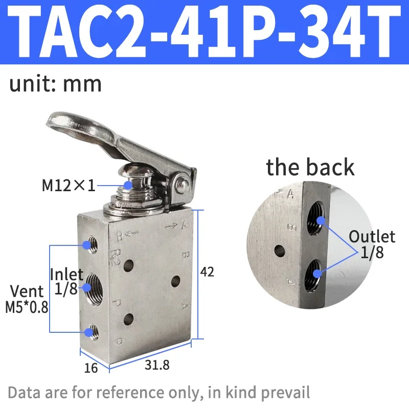 Air Pneumatic Mechanical Valve 2 Position 5 Way To... – Grandado