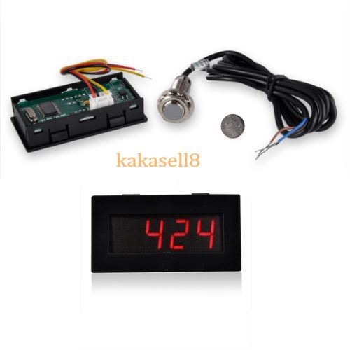 Red LED Tachometer RPM Speed Meter + Hall Proximit... – Grandado