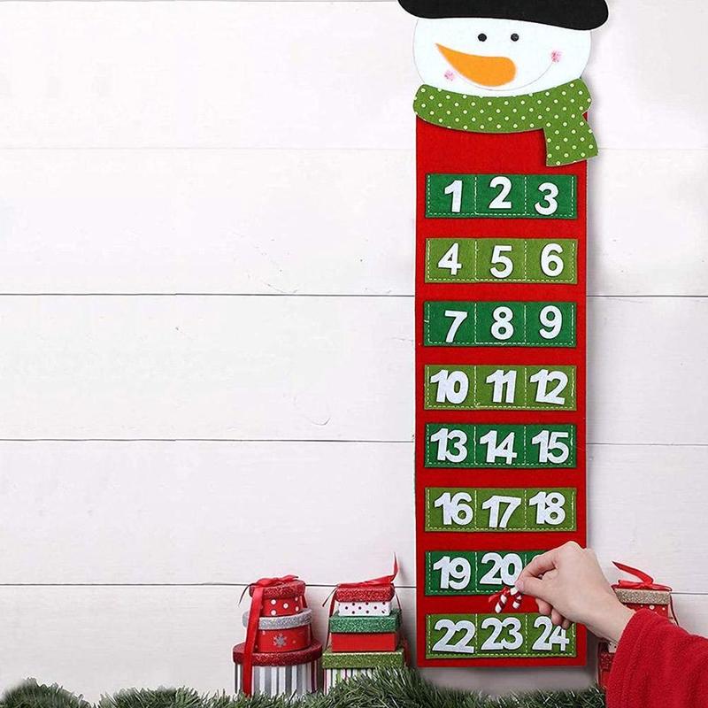 1Pc Christmas Advent Calendar Cute Santa Snowman C... – Grandado
