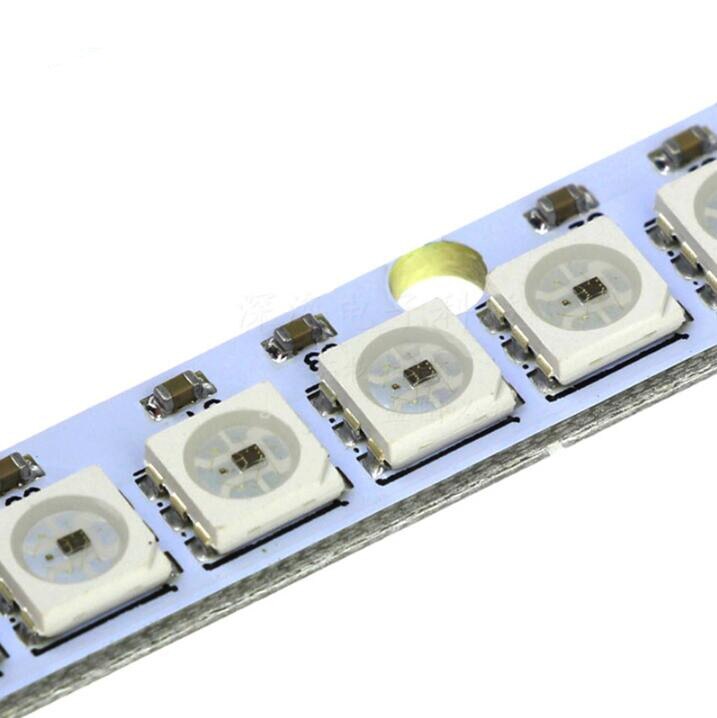 8-bit WS2812 5050 RGB 8 strip LED verlichting inge... – Vicedeal