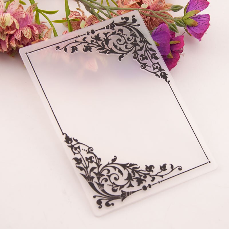 Flower Lace Template Rectangle Craft Card Making P... – Grandado