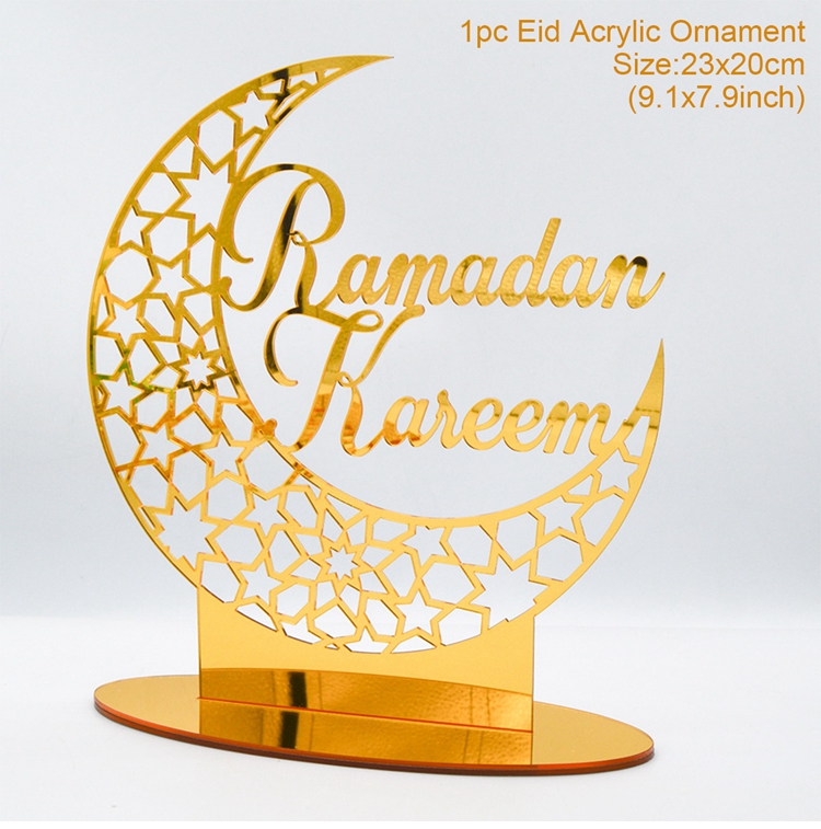 Eid Mubarak Ornament Decortion Ramadan Decoraties ... – Grandado