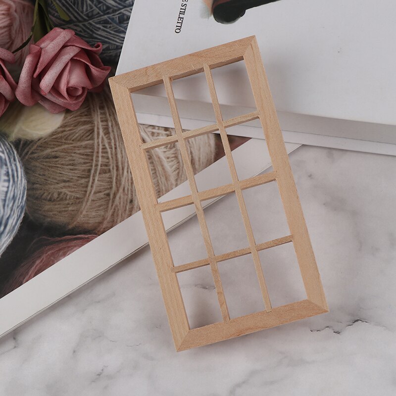1:12 Dollhouse Wooden Window Frame Miniature Doll ... – Vicedeal